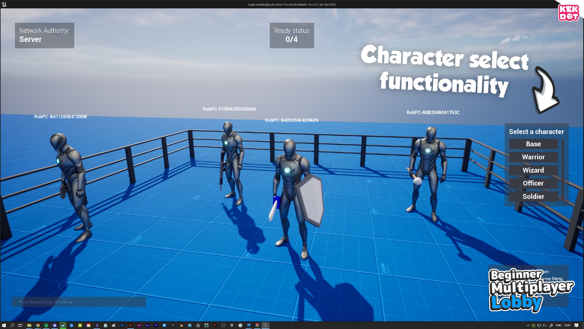 Beginner Multiplayer Lobby Blueprint Template By Kekdot In Blueprints Ue Marketplace